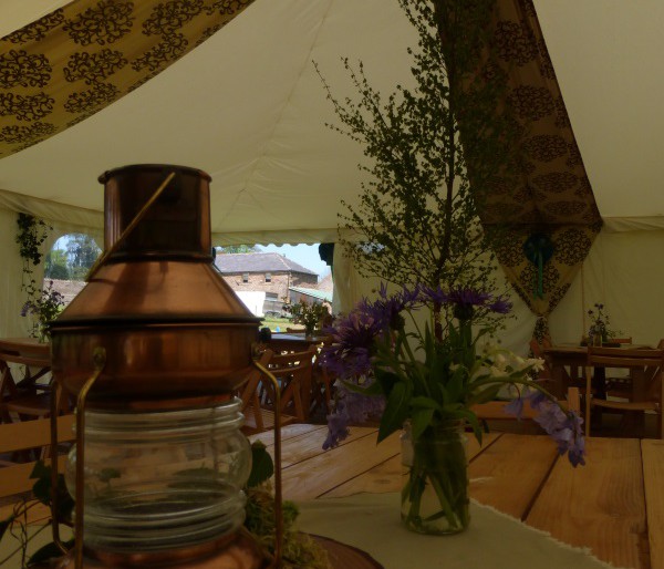 patterned-drapes-and-flat-ivory-lining-600x514 | Festival Marquees ...